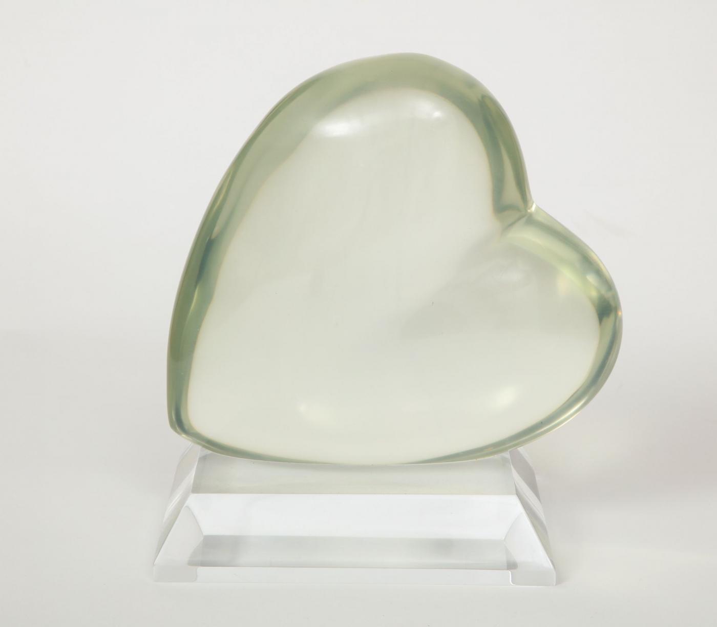 Shlomi Haziza - Lucite Heart Sculpture by Shlomi Haziza