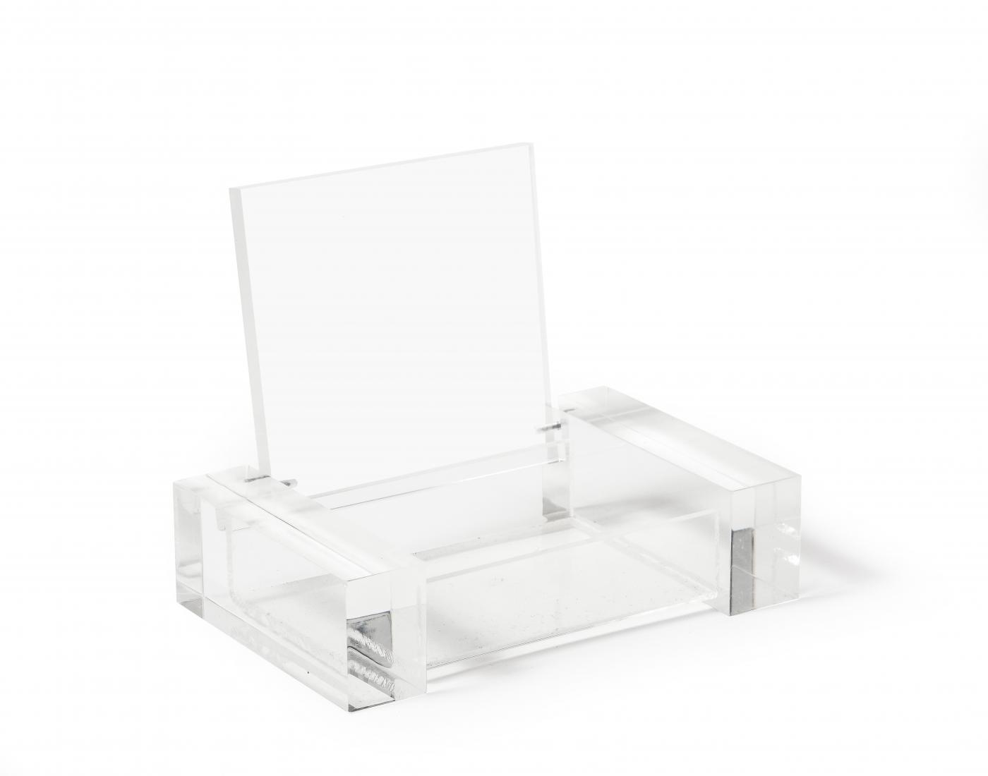 Lucite Transparent Box, Italy, c. 1980