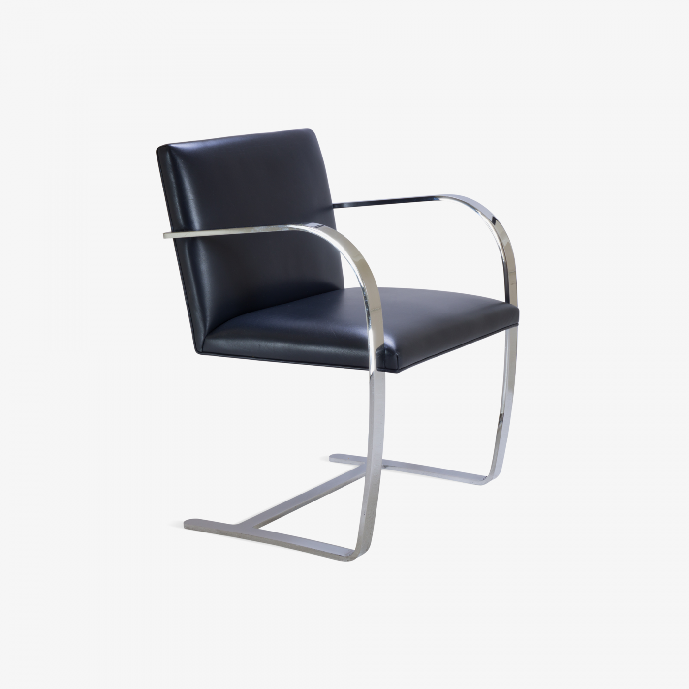 Ludwig Mies Van Der Rohe - Brno Flat-Bar Chairs in Original Navy ...