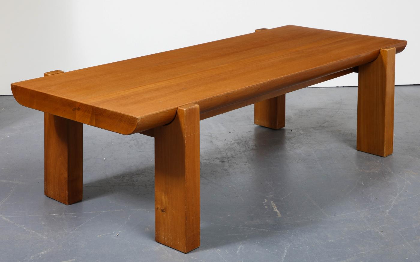 Luigi Gorgoni - Elm Coffee Table by Luigi Gorgoni, Italy, 1974