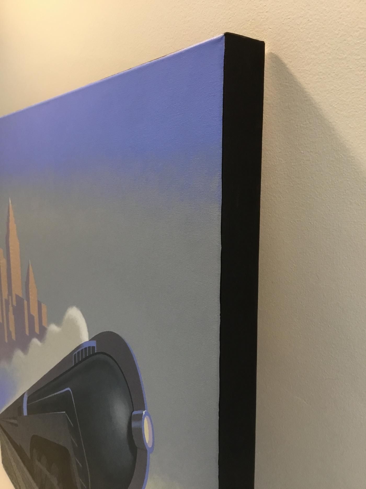 Lynn Curlee - DECO TRAIN. Original painting by Lynn Curlee