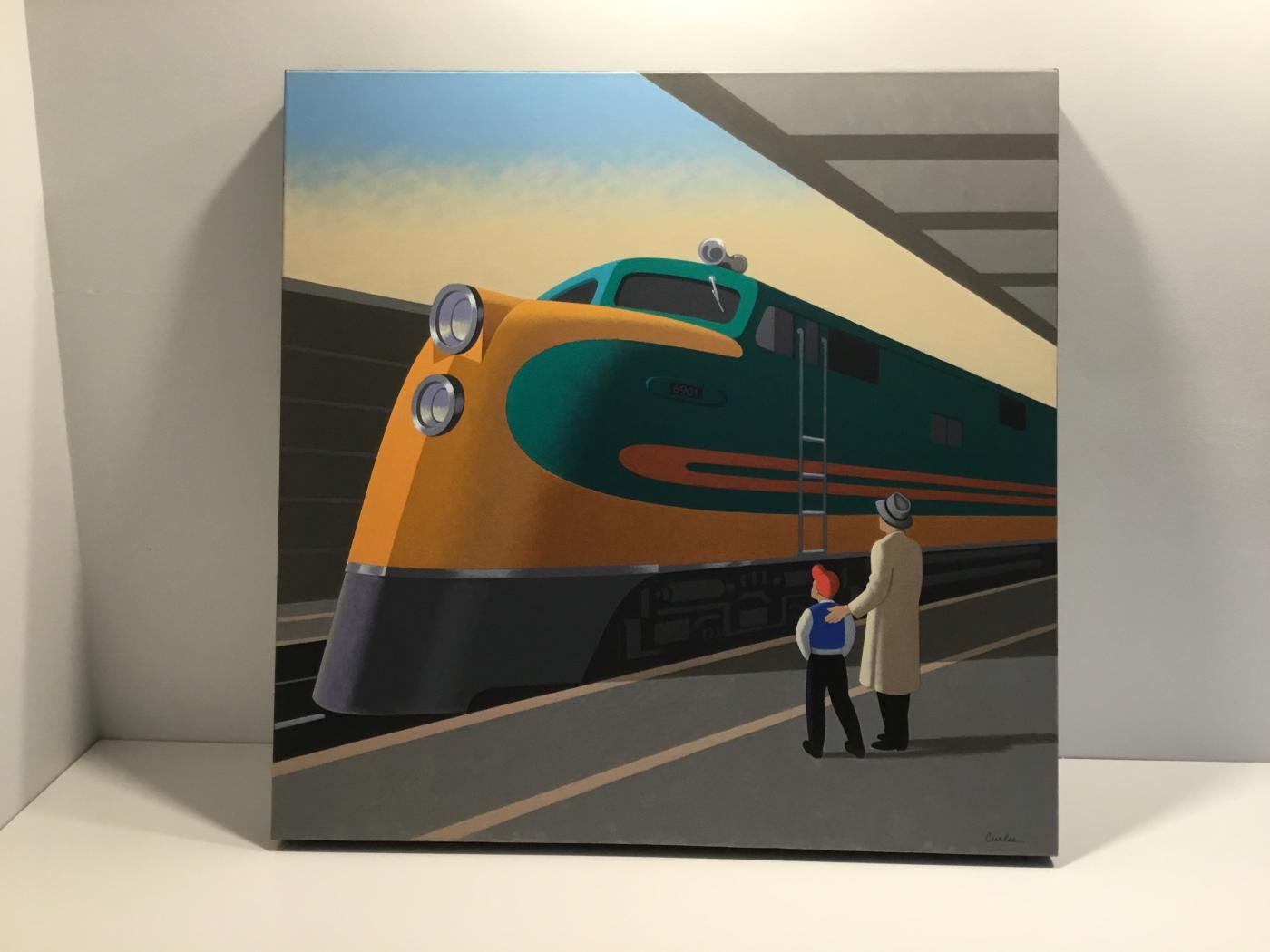 Lynn Curlee - THE SOUTHERN CRESCENT - Original painting by Lynn Curlee