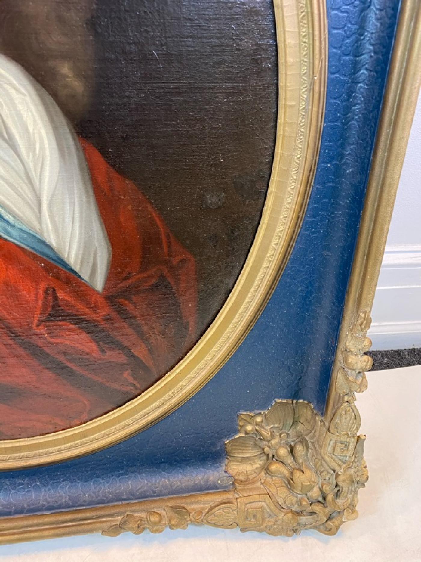 MAGNIFICENT ANTIQUE PORTRAIT OF ARISTOCRAT OIL PAINTING