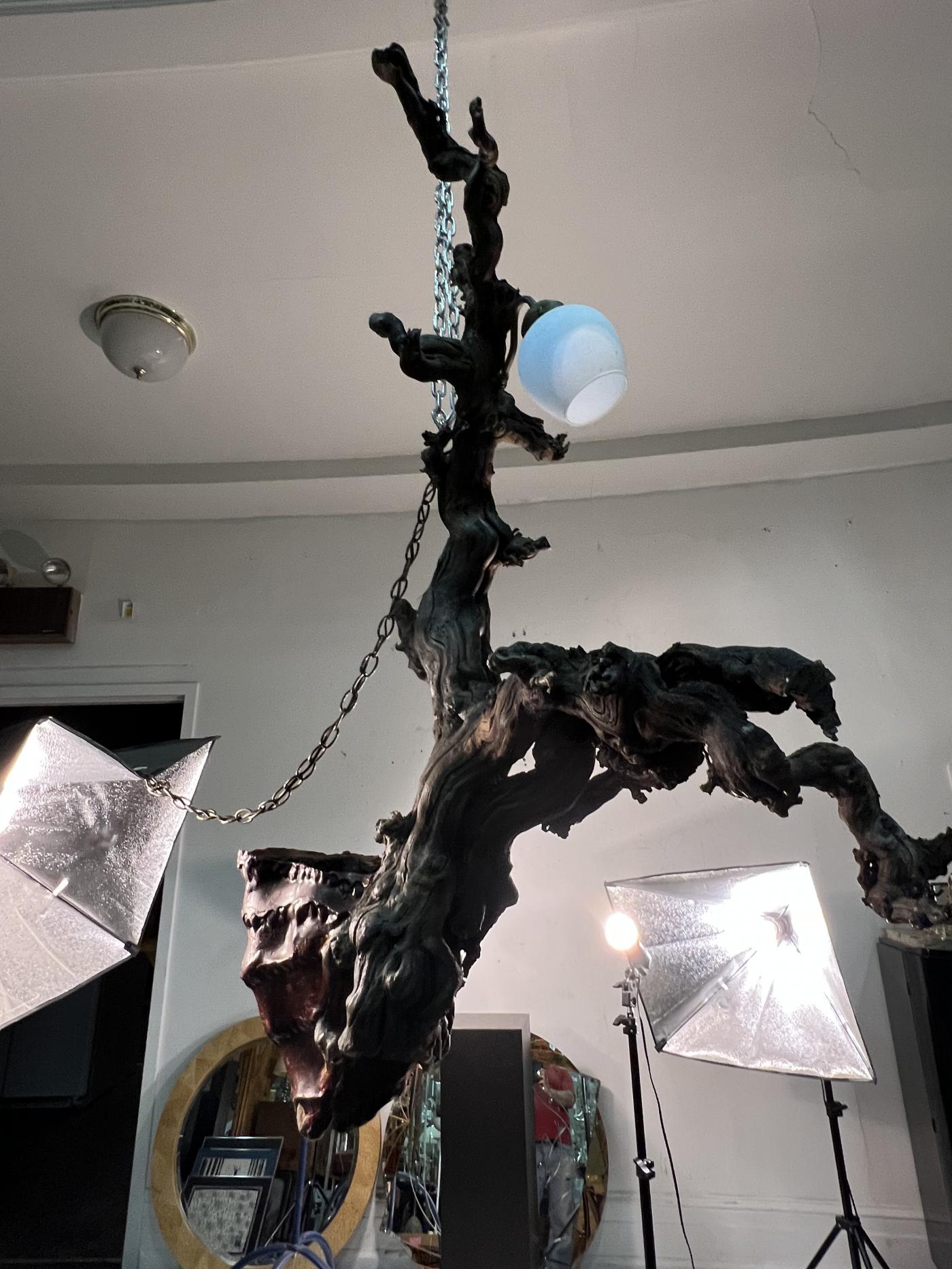 MID CENTURY ORGANIC ROOT CHANDELIER