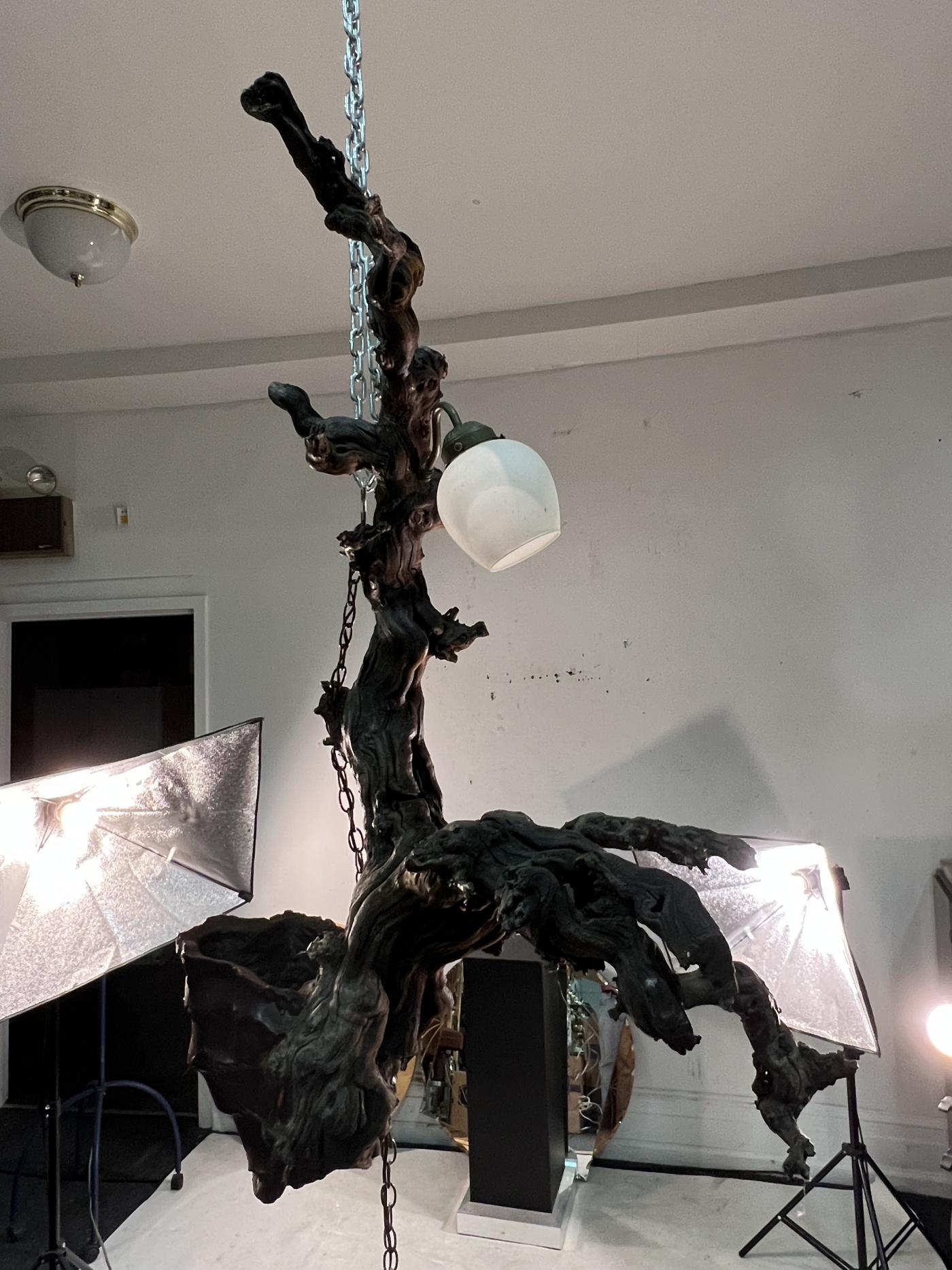 MID CENTURY ORGANIC ROOT CHANDELIER
