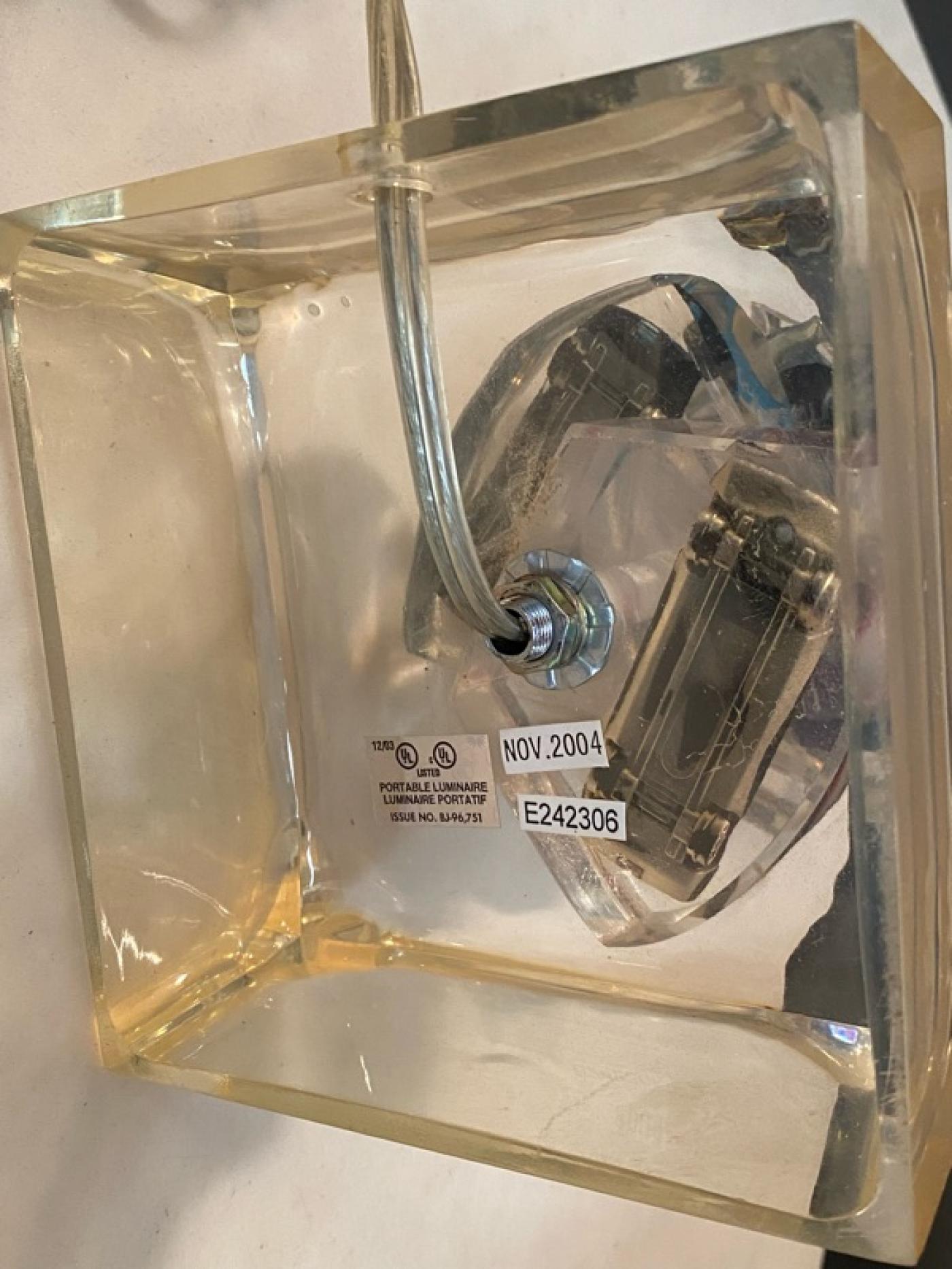 Arman - MODERN LUCITE ENCASED COLORFUL MATCHBOX RACE CAR LAMP