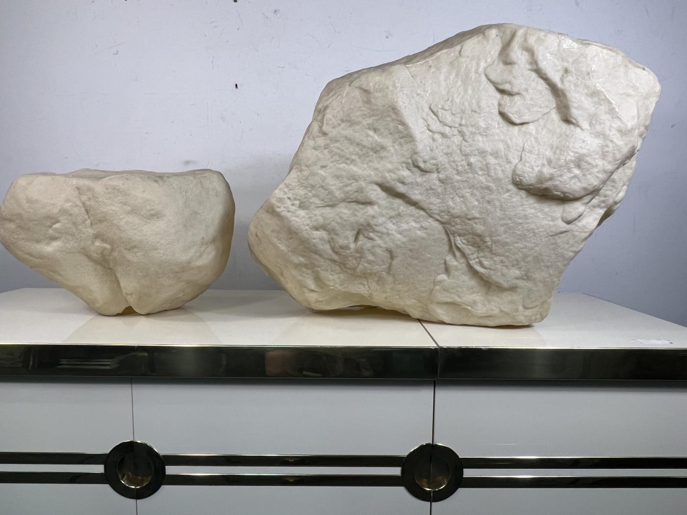 Pierre Casenove - MODERN PAIR OF CAST PLASTIC LARGE AND SMALL ...