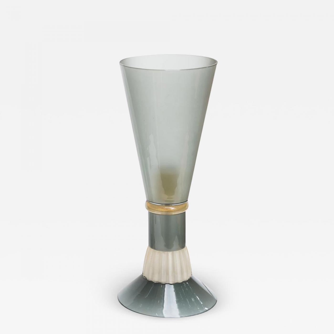 MURANO GLASS CONE SHAPED TABLE LAMP