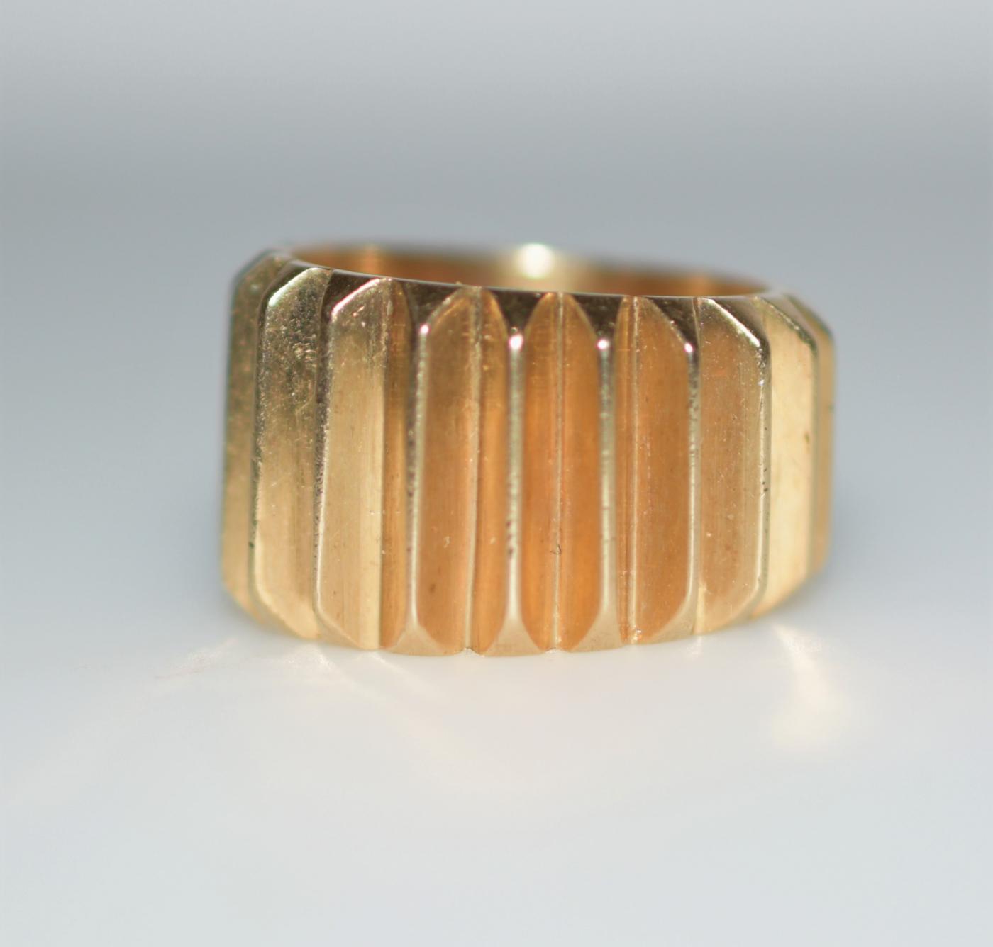Machine Age Gold Cog Ring