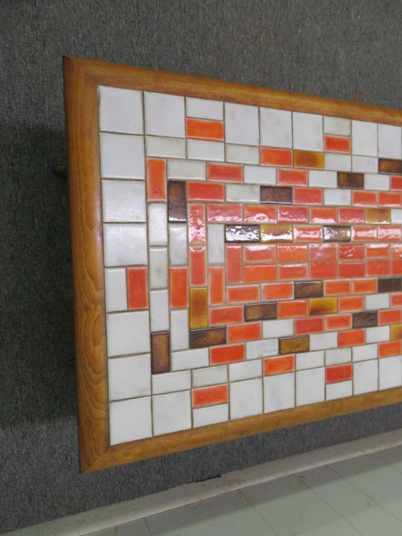 Magnificent Tile Top Coffee Table, Mid-Century Modern