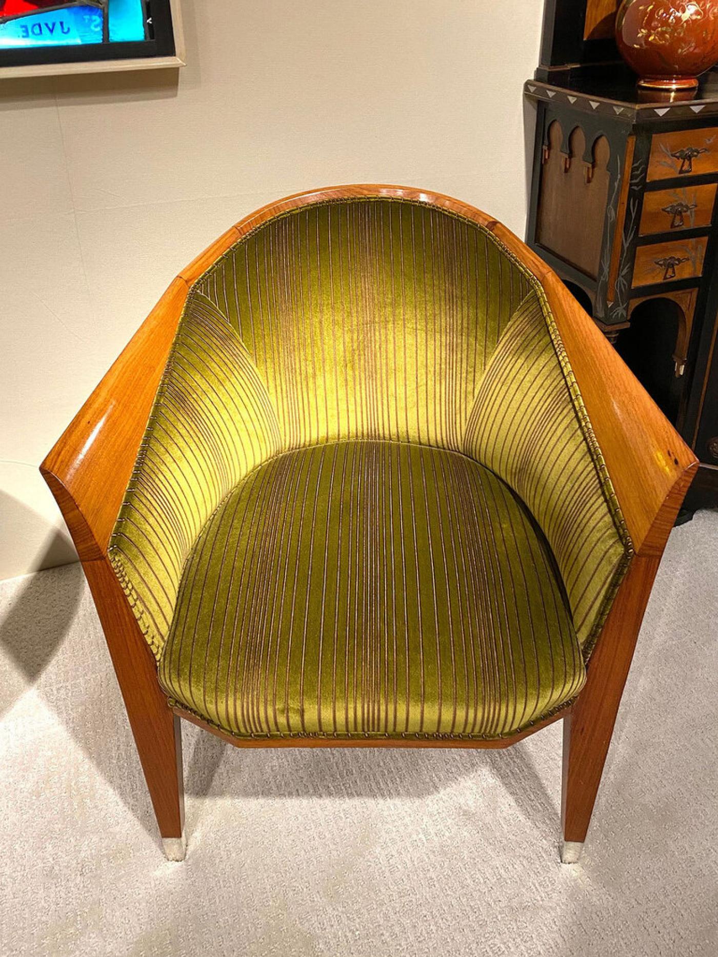 Maison Dominique - ART DECO PERIOD ROSEWOOD ARMCHAIR BY MAISON DOMINIQUE