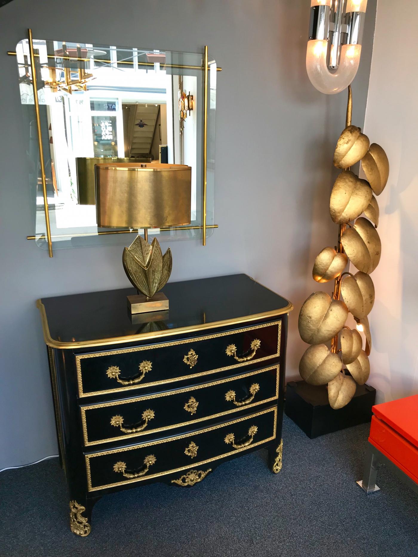 Maison Jansen - Chest of Drawers Lacquered and Bronze by Maison Jansen ...