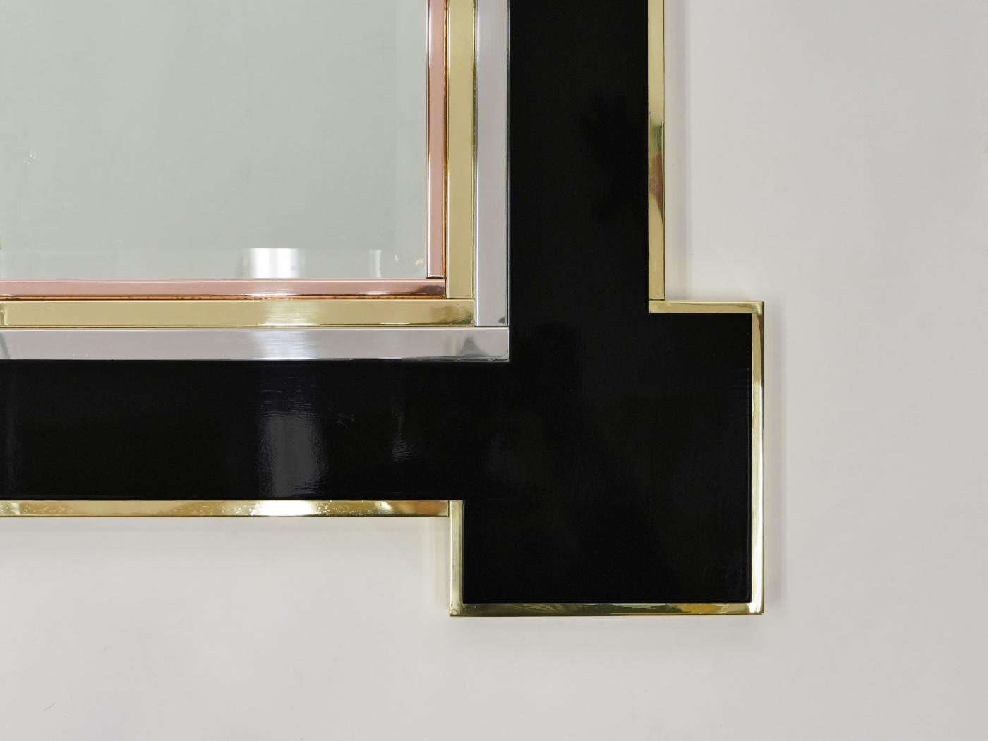 Maison Jansen - Rare mirror by Alain Delon for Maison Jansen Lacquer ...