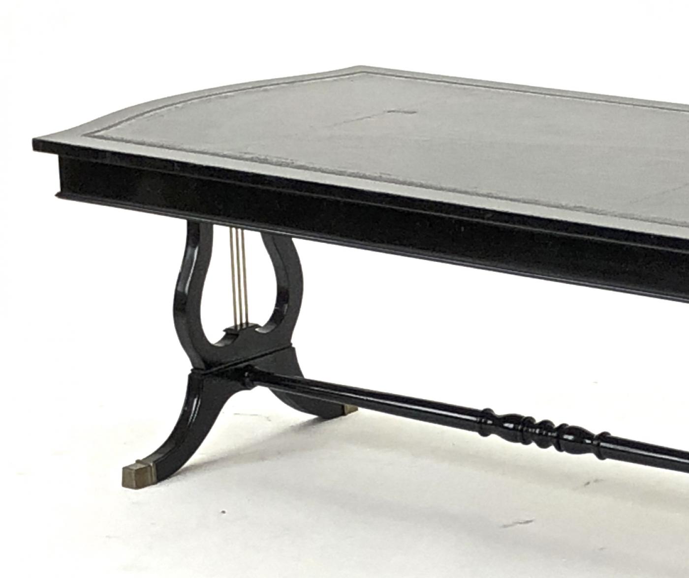 Maison Jansen - maison jansen refined big harp shaped coffee table