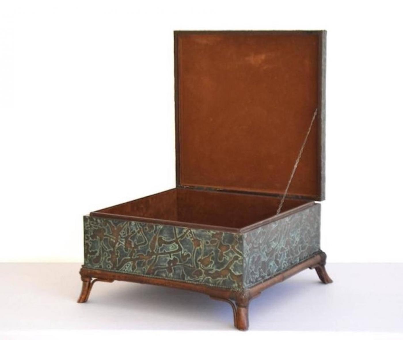 Maitland-Smith - Postmodern Etched Brass Box