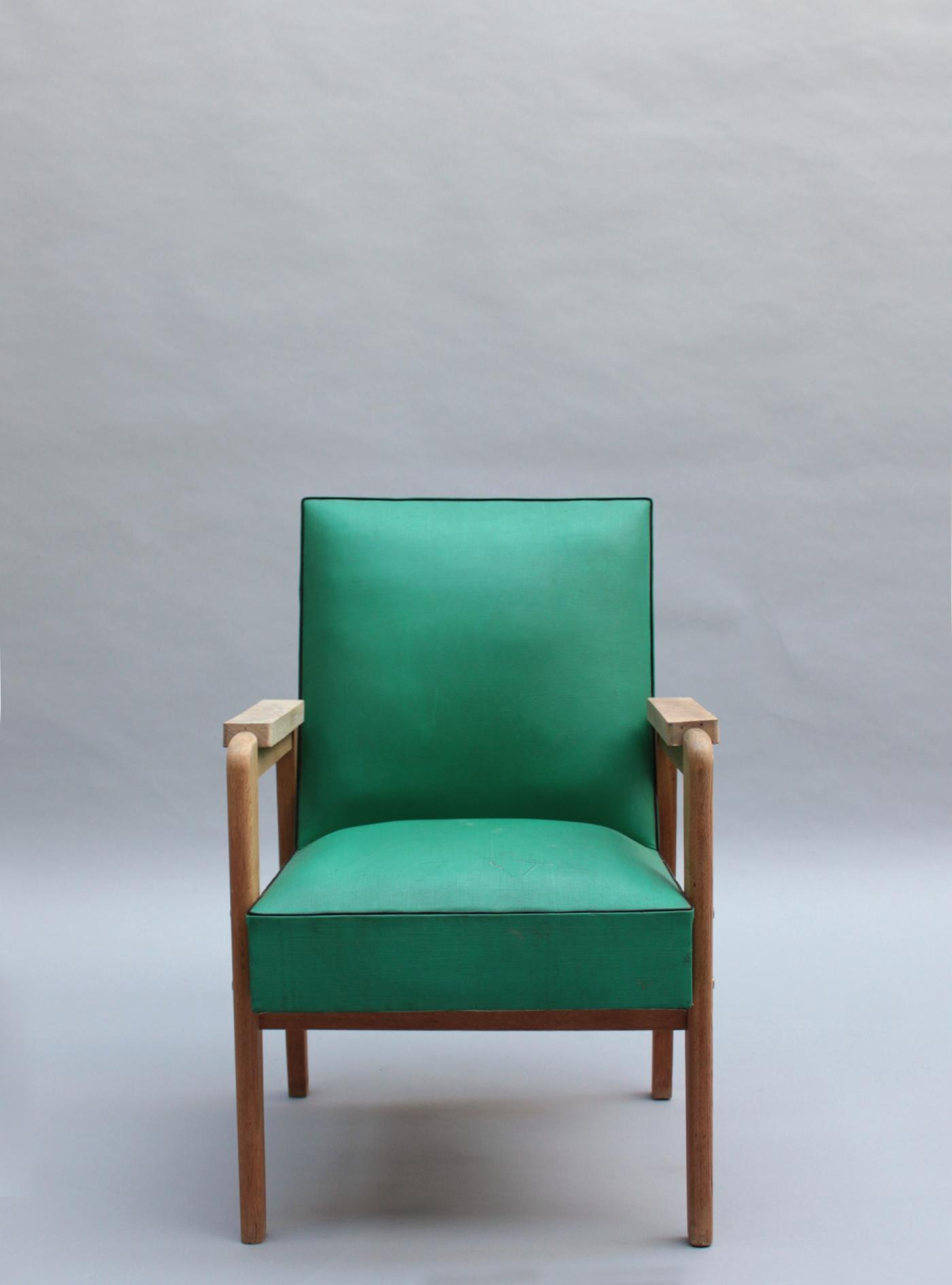 Marcel Gascoin - 12 Fine French 1950s Oak Armchairs by Marcel Gascoin