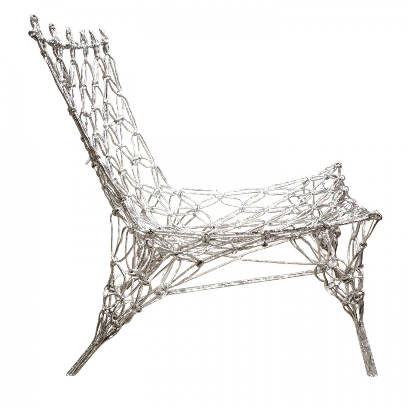 Marcel Wanders - Marcel Wanders Knotted Rope Chair in Chrome Epoxy 1996