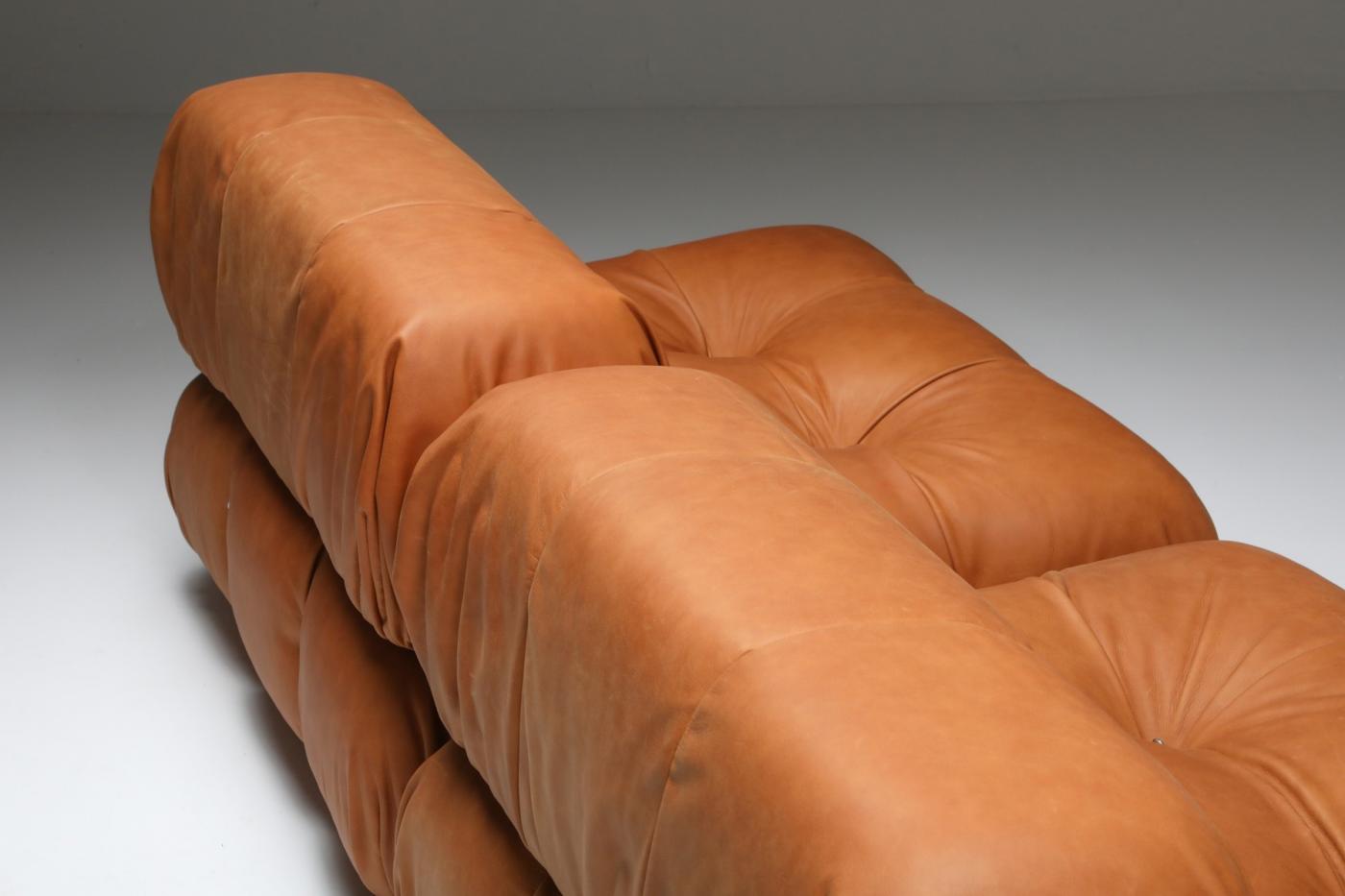 Mario Bellini - Camaleonda Lounge Chairs in new cognac leather by Mario ...