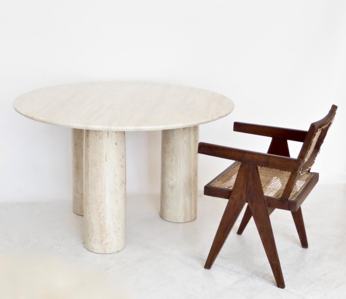 Mario Bellini - Mario Bellini Italian Travertine Il Colonnato Dining ...