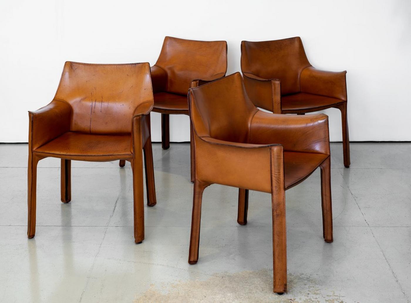 Mario Bellini - SET OF 4 BELLINI "CAB" CHAIRS