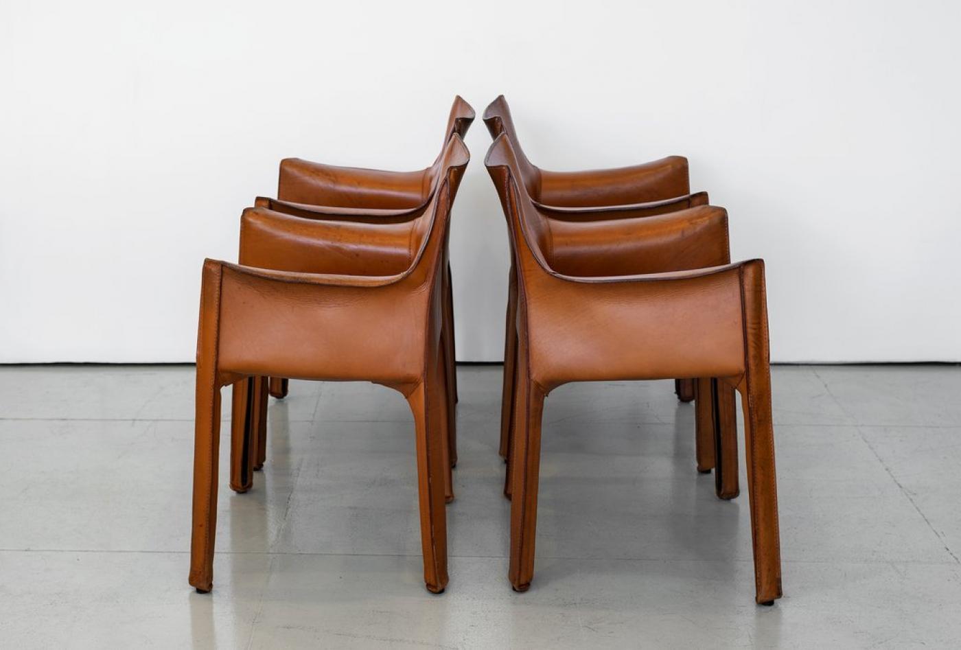 Mario Bellini - SET OF 4 BELLINI "CAB" CHAIRS