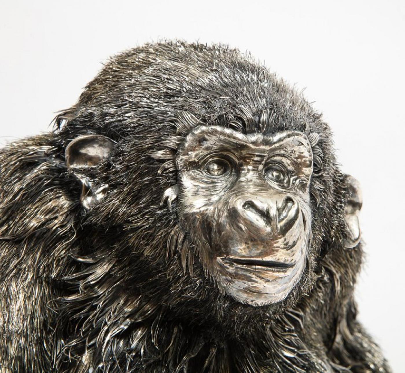 Mario Buccellati, a Rare and Exceptional Italian Silver Gorilla Monkey ...