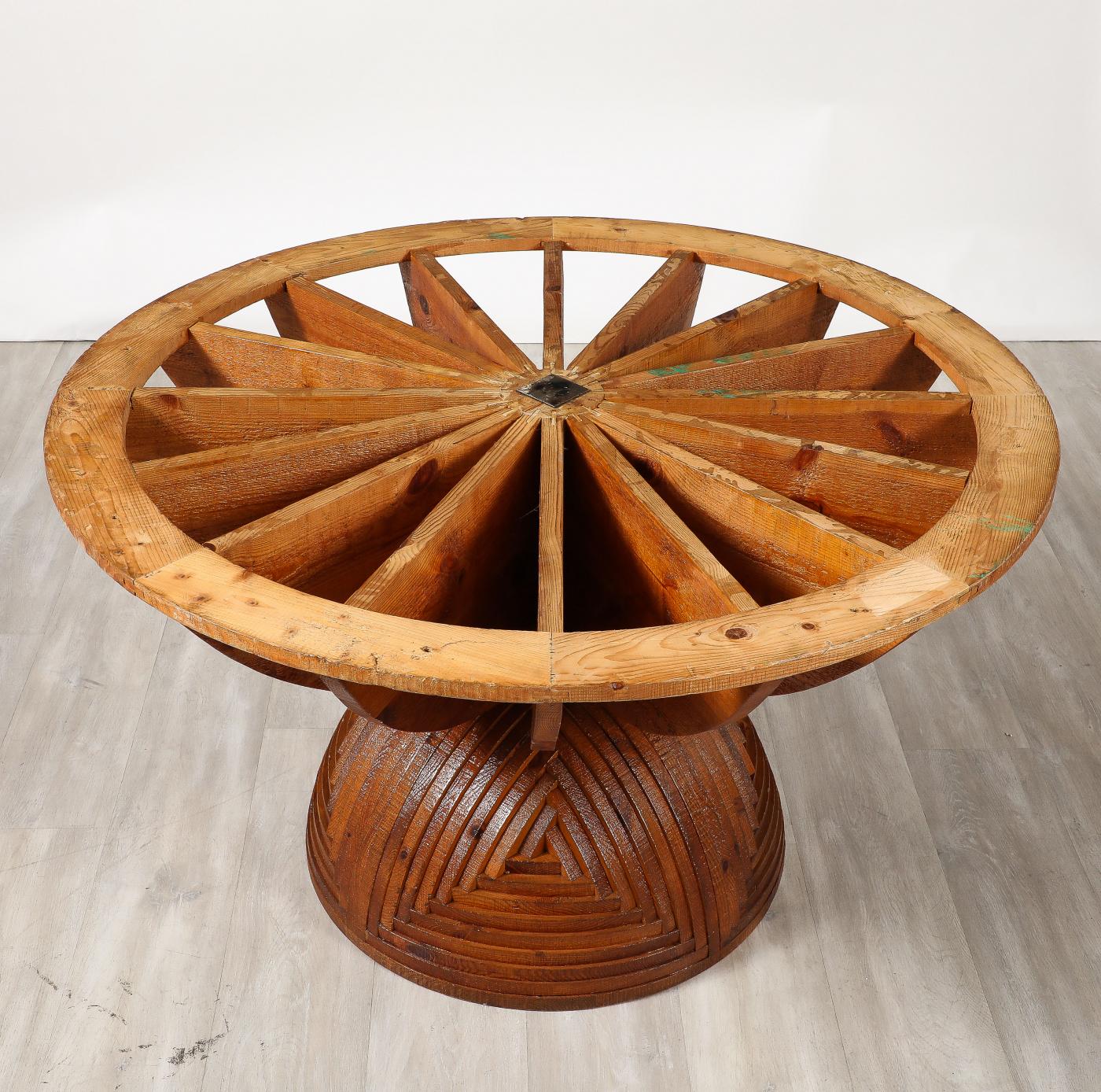Mario Ceroli - Mario Ceroli for Poltronova 'La Rosa dei Venti' Table ...