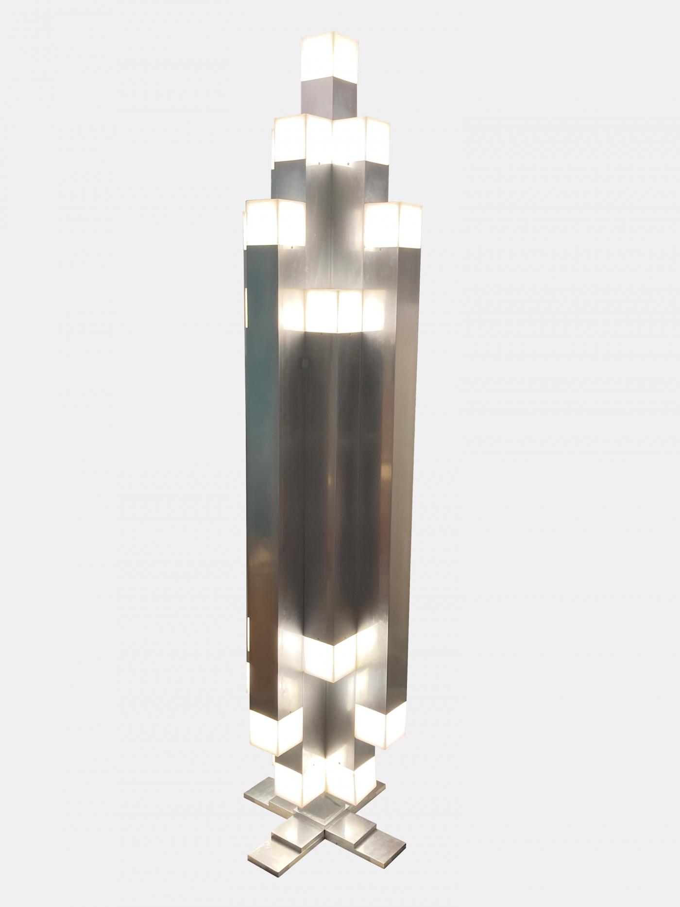 Mario Vento - Rare and outstanding 'Momo' floor lamp, cic 1970s