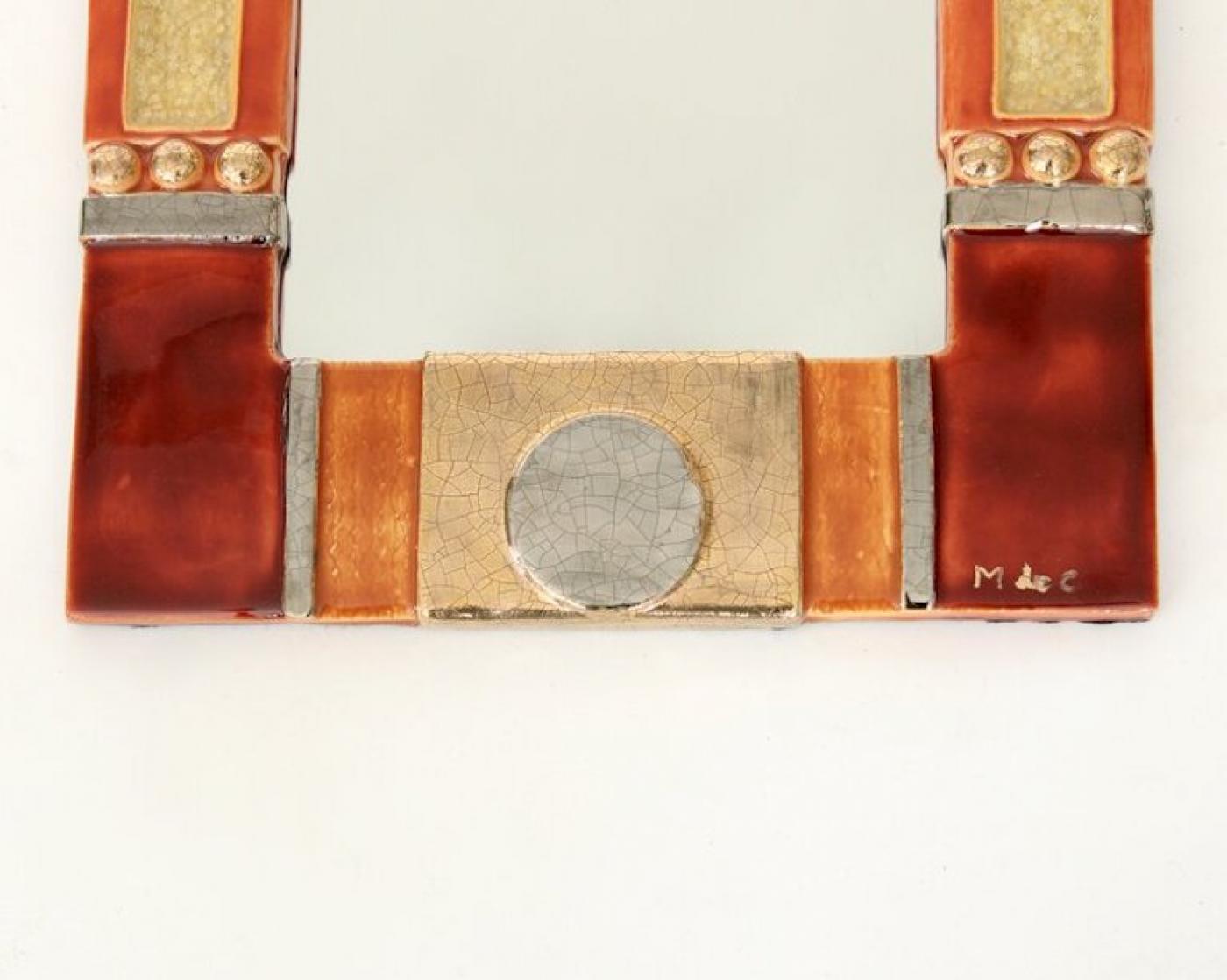 Marion de Crecy - MARION DE CRECY GILDED AND ORANGE AND COGNAC COLOR ...