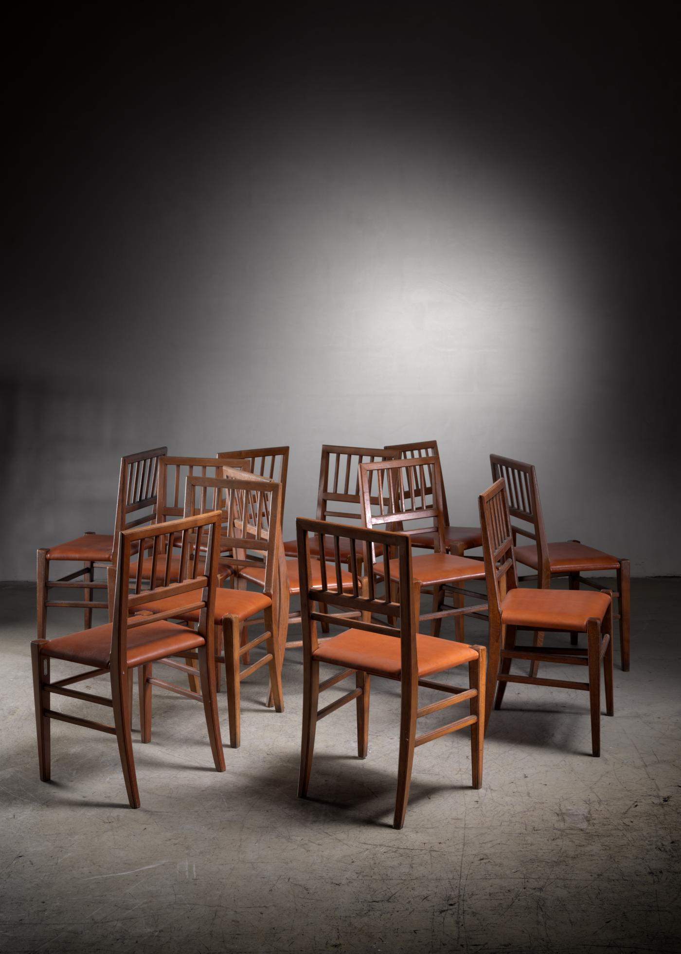 Martin Nyrop - Set of 12 Martin Nyrop dining chairs