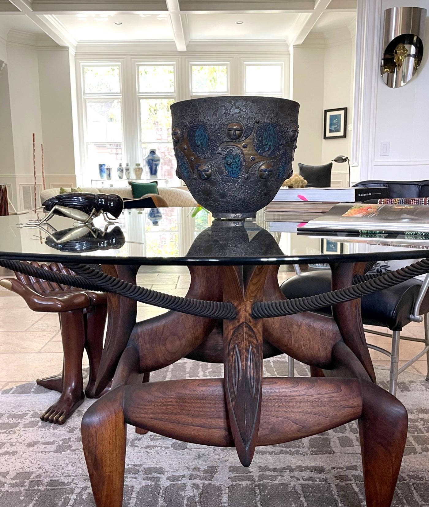 Mary Scheier - Large Glazed and Sculpted Ceramic Vessel by Mary and ...