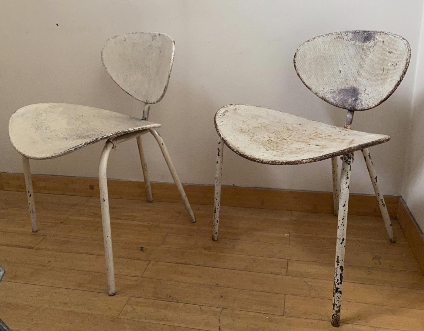 Mathieu Matégot - Mathieu Mategot genuine pair of "Nagasaki" chair in ...
