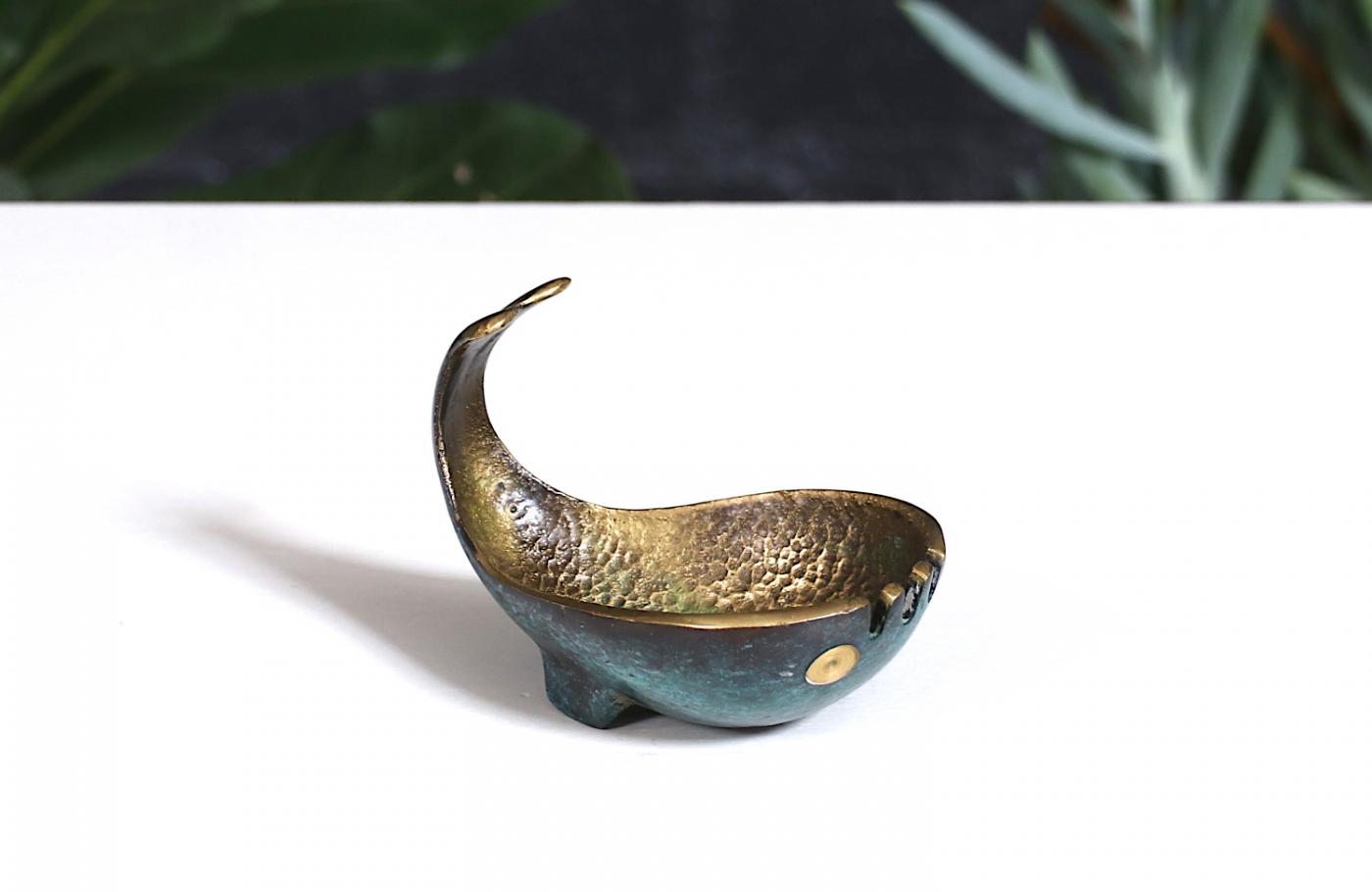 Maurice Ascalon - Maurice Ascalon Bronze Whale Ashtray for Pal-Bell