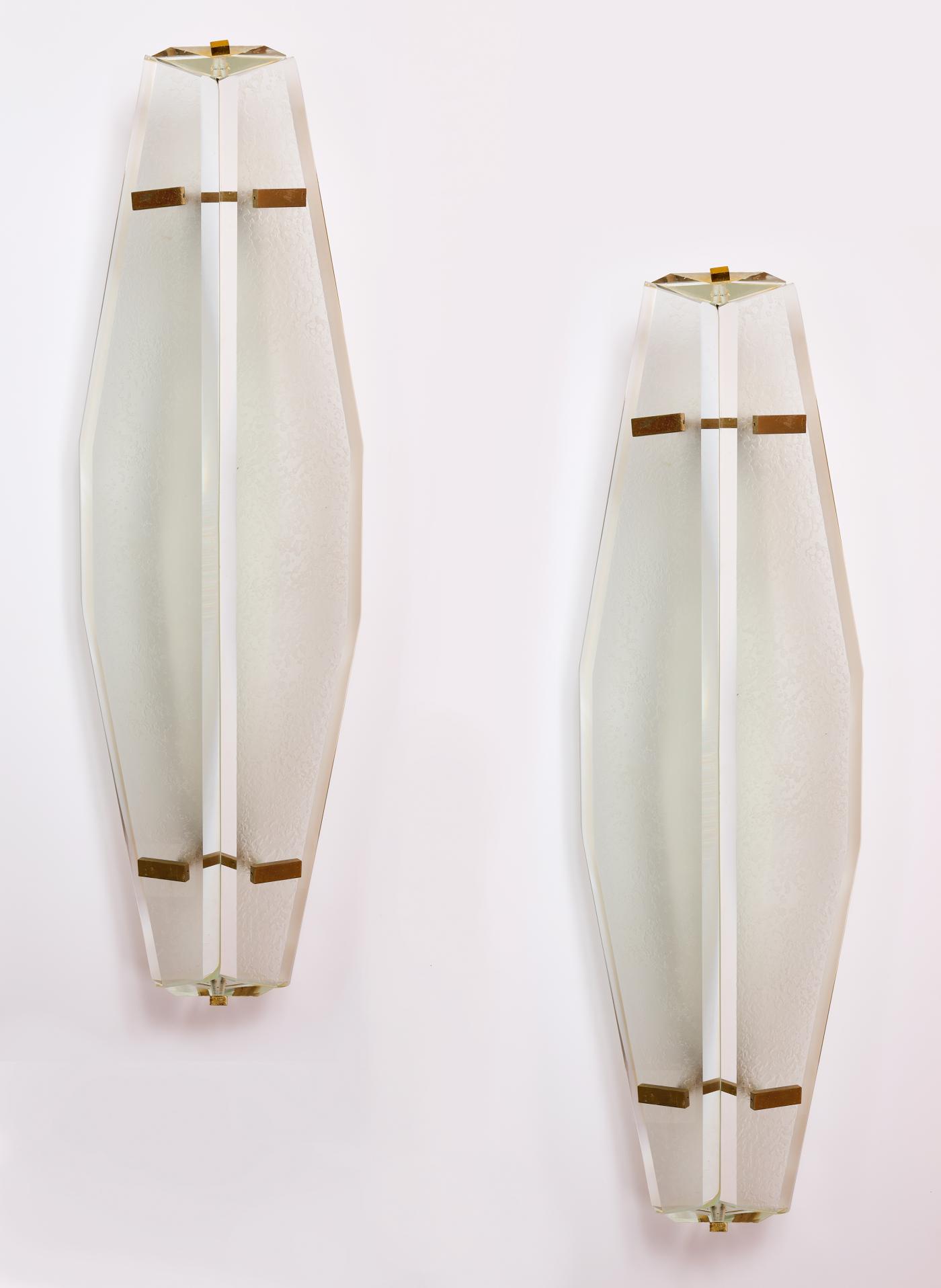 Max Ingrand - Exceptional Monumental Pair of Max Ingrand Sconces for ...
