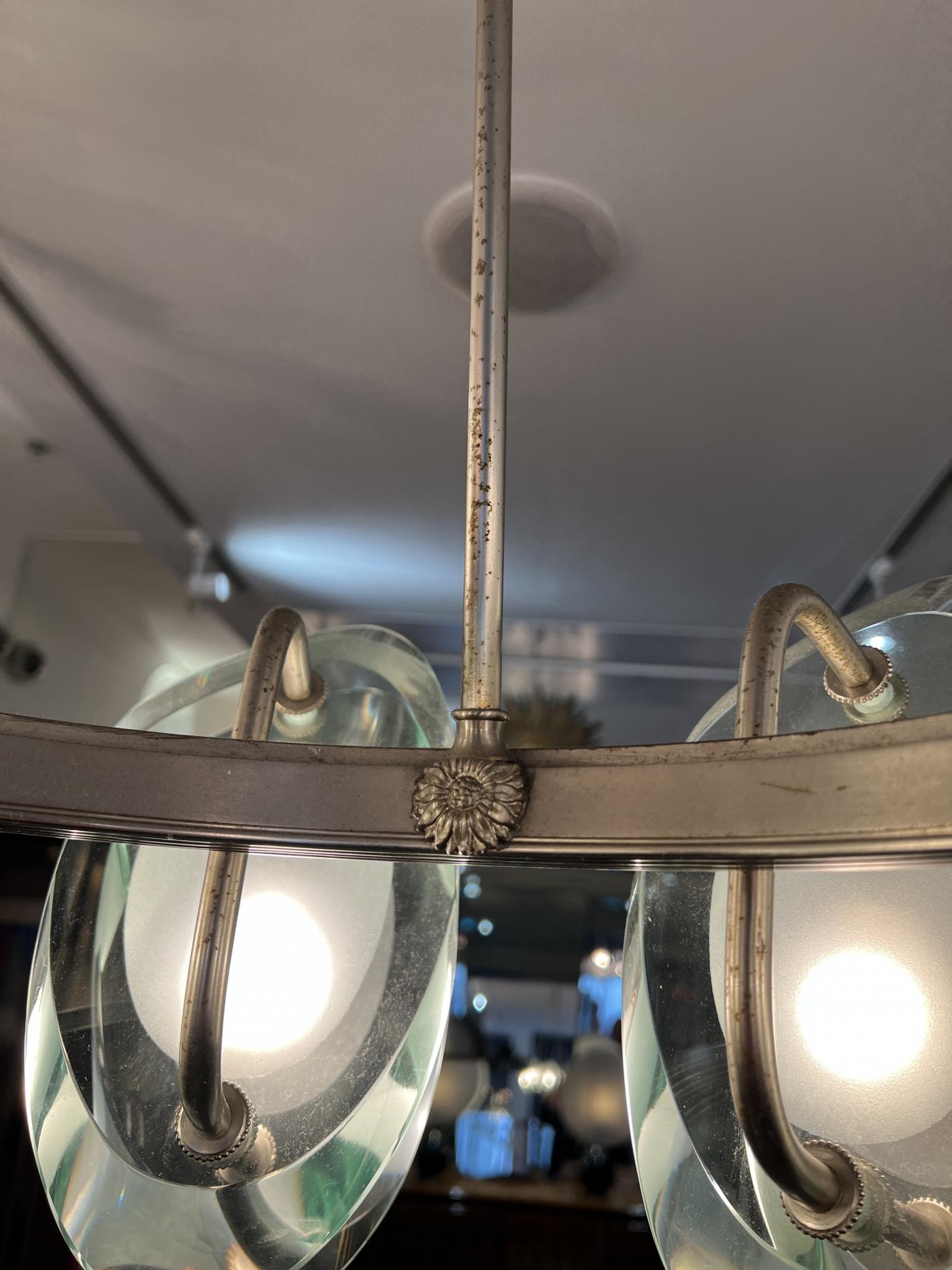 Max Ingrand - Important Max Ingrand ceiling light Model 2088