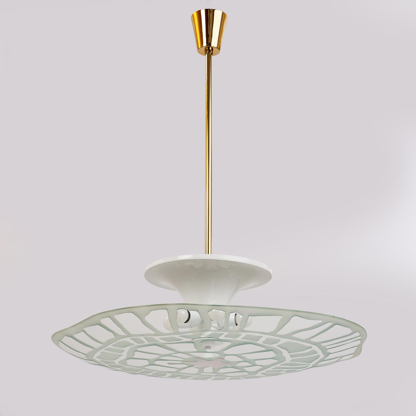 Max Ingrand - Max Ingrand Extremely Rare and Exceptional Ceiling Light ...