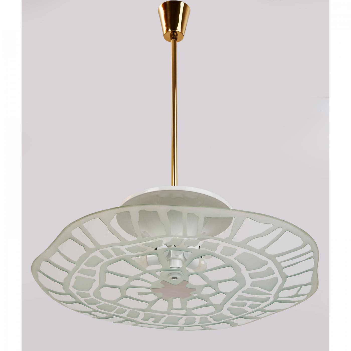 Max Ingrand - Max Ingrand Extremely Rare and Exceptional Ceiling Light ...
