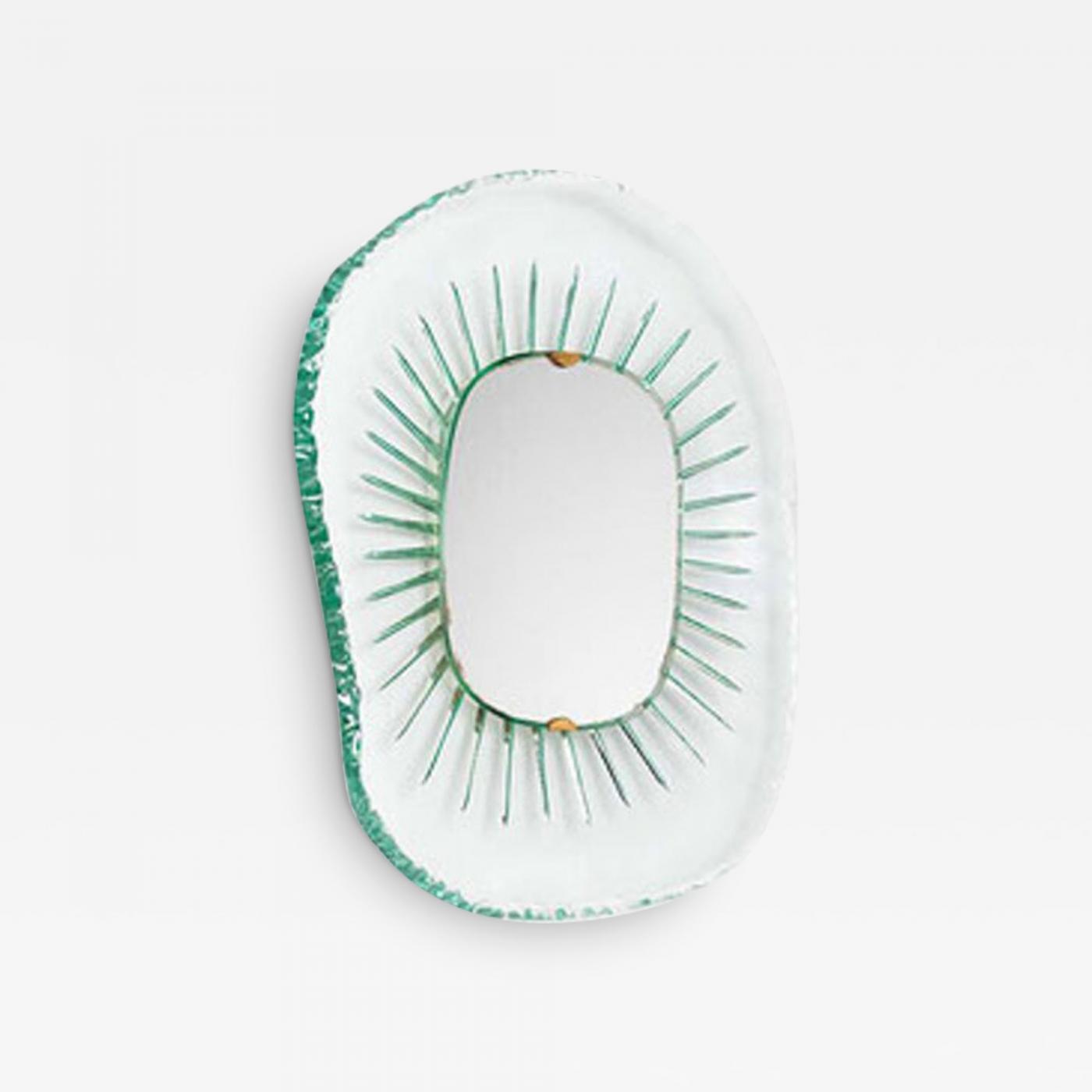 Max Ingrand - RARE CUT AND TORN GLASS MIRROR BY MAX INGRAND FOR FONTANA ...