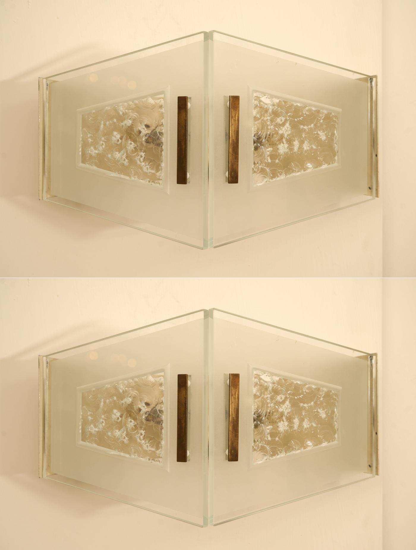 Max Ingrand - RARE PAIR OF MAX INGRAND WALL LIGHTS
