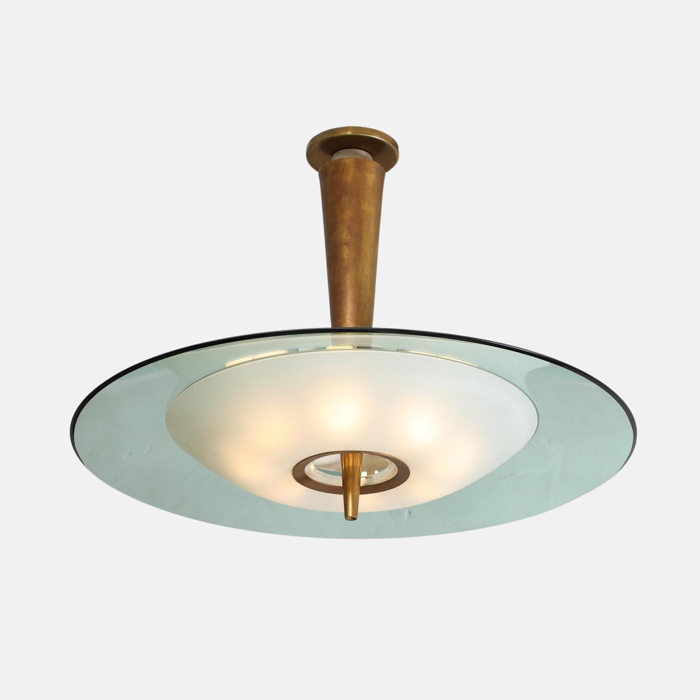 Max Ingrand - Rare Pendant Light or Chandelier Model 1462 by Max Ingrand