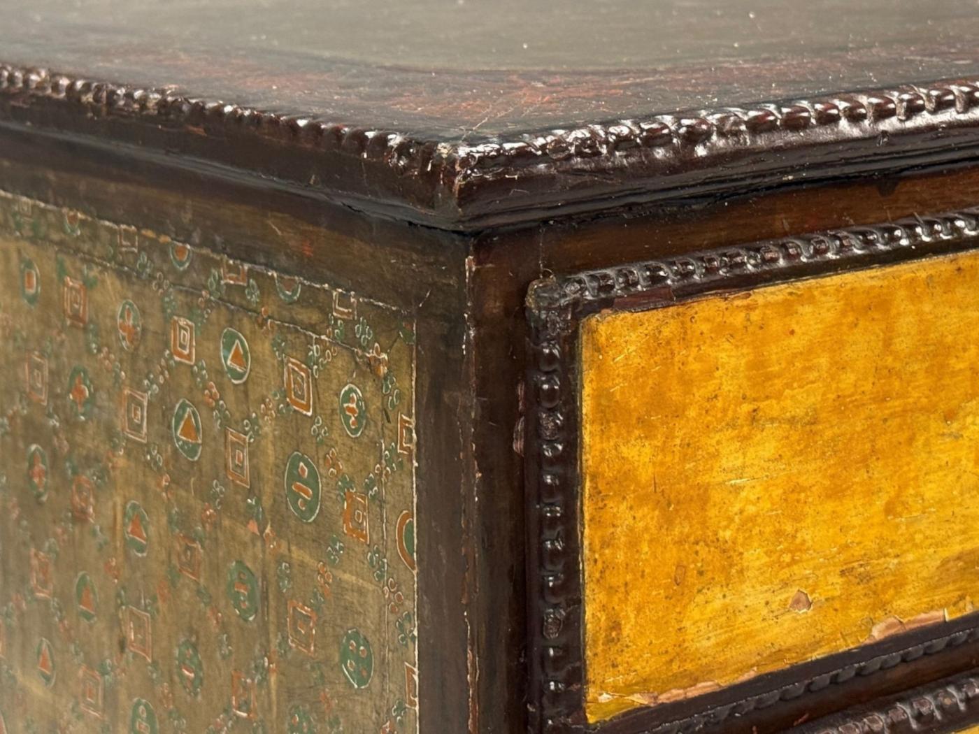 Max Kuehne - Max Kuehne, Silver Leaf, Painted Wood, Rare Commode, USA ...