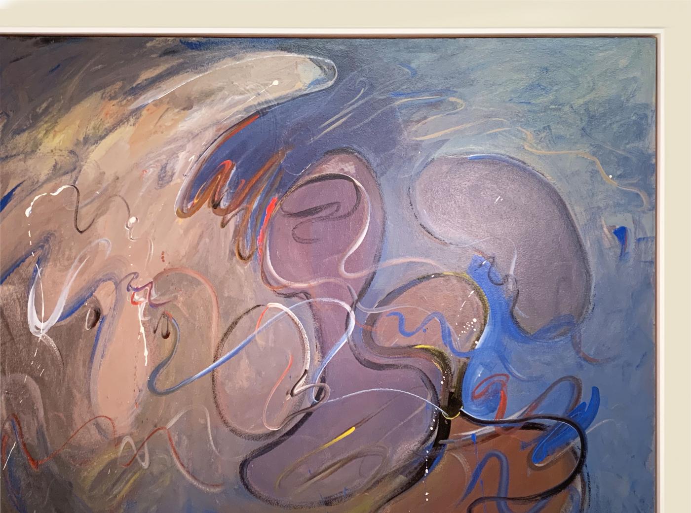 Merton D. Simpson - "Blues Fantasy" oil on canvas by Merton D. Simpson