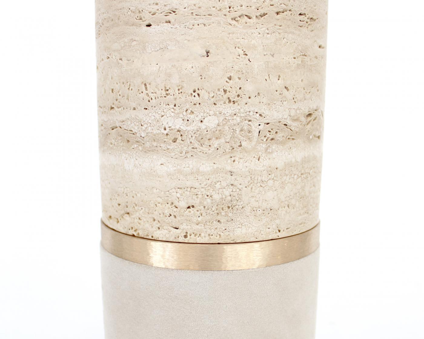 Michael Verheyden - Michael Verheyden Dure Vase in Travertine Bronze ...