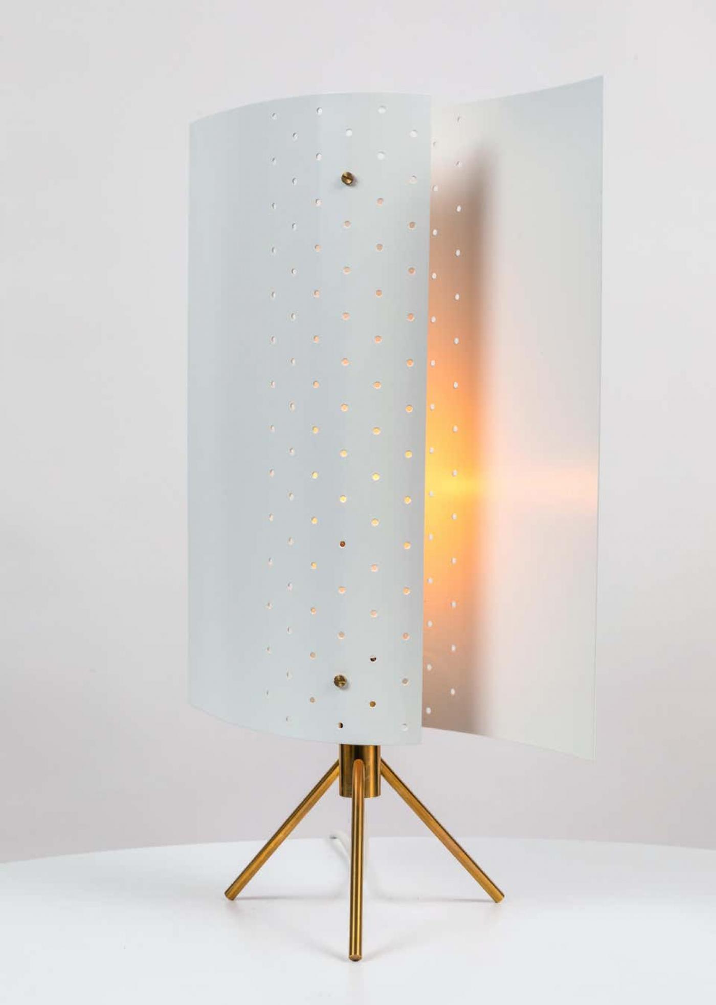 Michel Buffet - Michel Buffet Model #B207 White Table Lamp