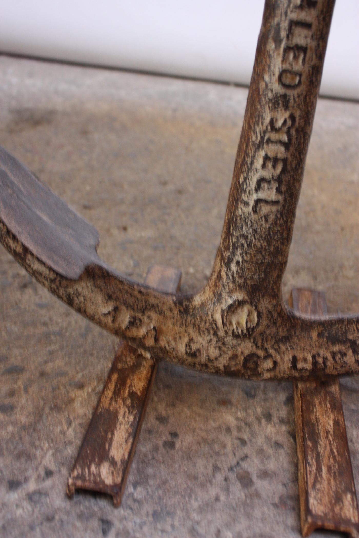 Mid-20th Century Mixed-Metal Nautical 'Anchor' Dining Table