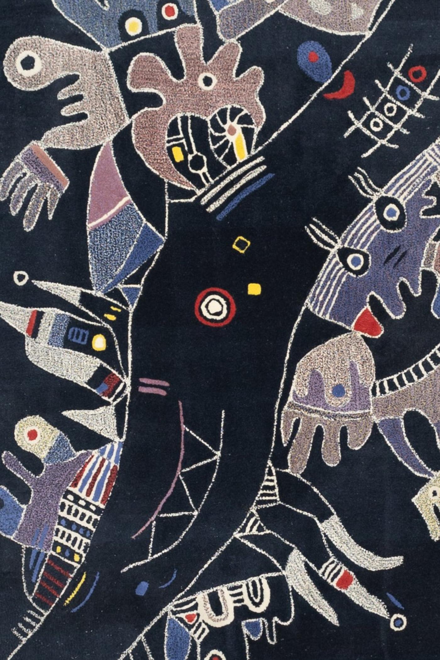 Mid Century Artistic French Tapestry 5’3” x 7’8”