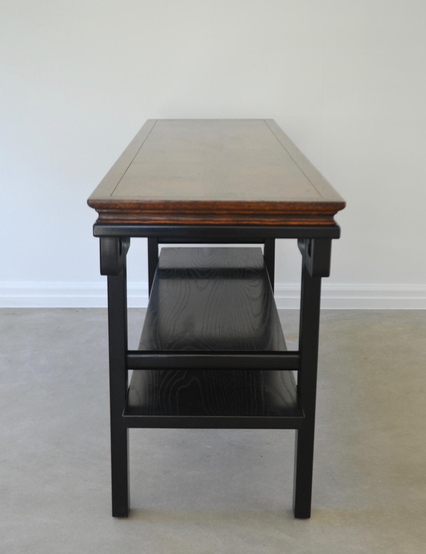 Mid-Century Asian Inspired Console Table