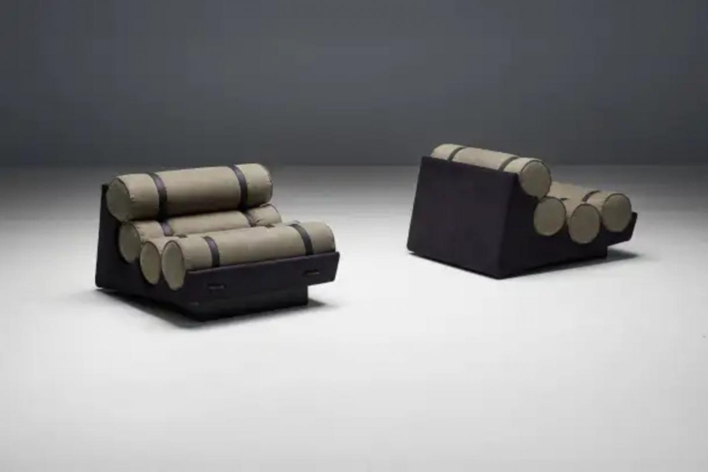 Mid-Century Cylindrical Lounge Chair, Brazil, 1970s