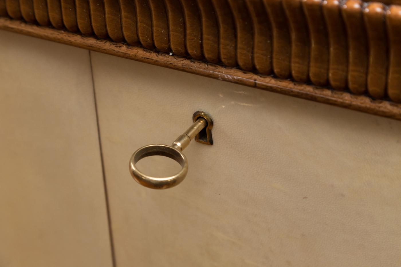 Mid Century Italian Parchment Sideboard