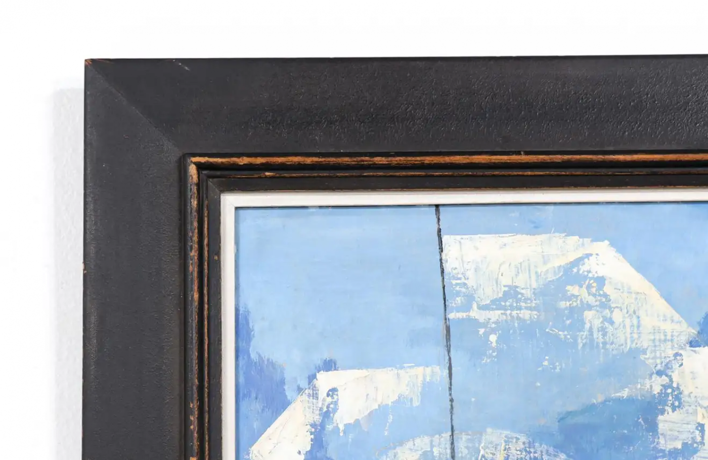 Richard Cowell - Mid-Century Modern Abstract Blue Painting by Richard ...